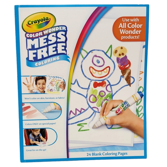 Crayola | Other | Crayola Color Wonder Mess Free Coloring Pages Colored ...